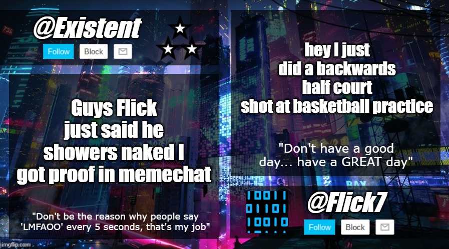 existent and flick announcement temp - Imgflip