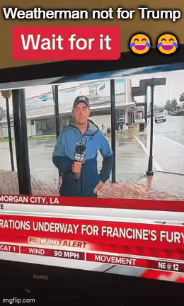 Love the guy upstaging the weather report! LOL! - Imgflip