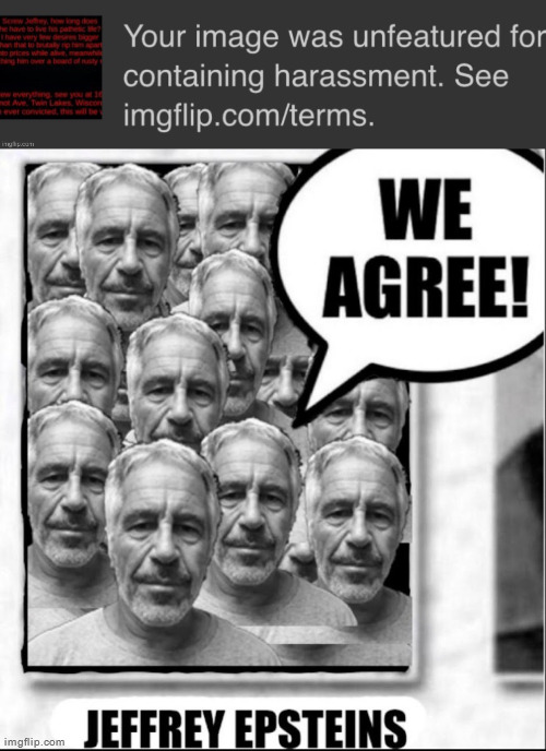 Image tagged in jeffrey epsteins we agree - Imgflip