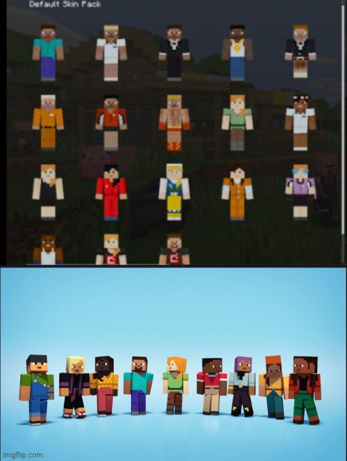 Do people even use the new default skins? - Imgflip