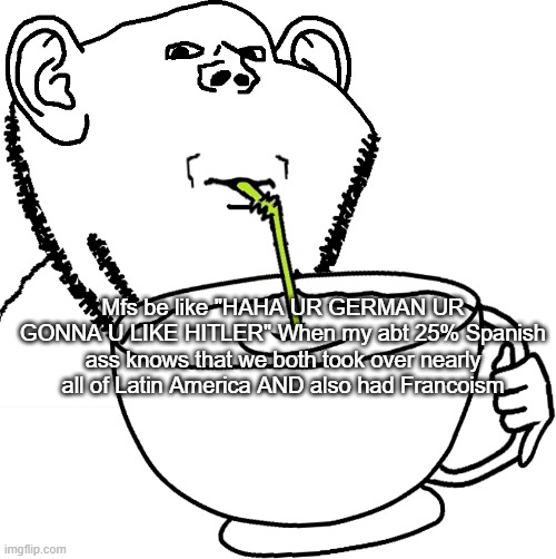 Image tagged in impjak sipping large cup with straw - Imgflip