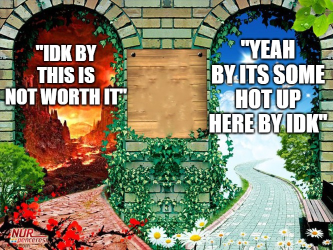 Heaven and hell - Imgflip