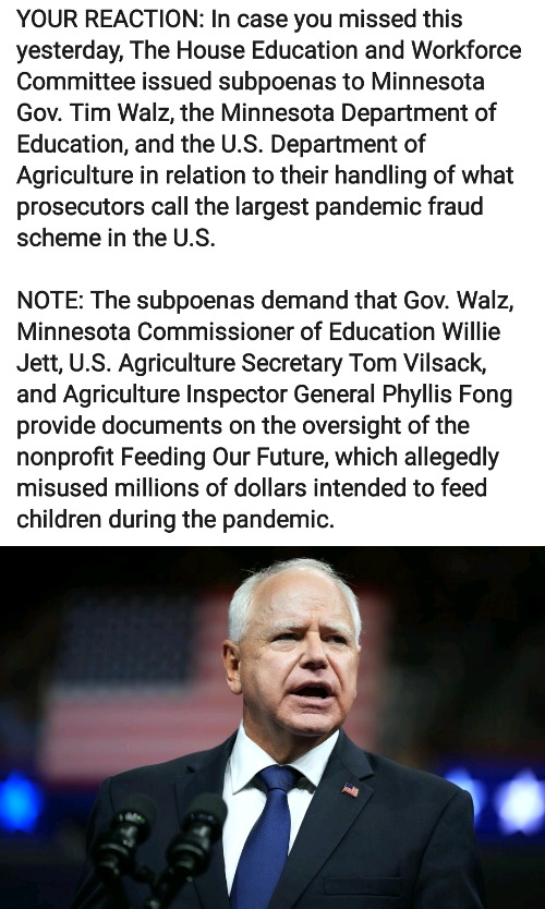 Walz Subpoenaed - Imgflip