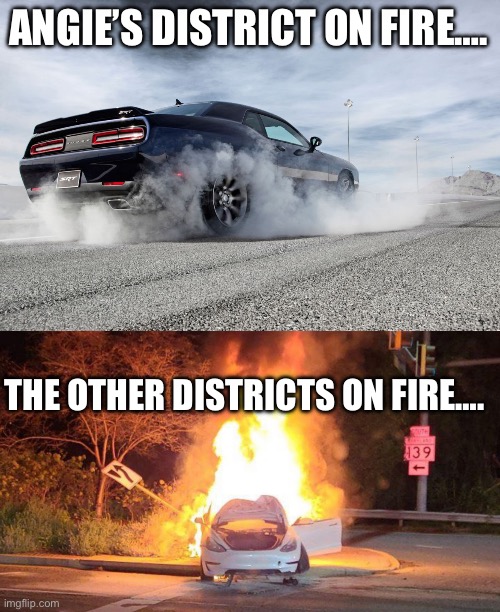 Image tagged in challenger burnout,tesla on fire - Imgflip