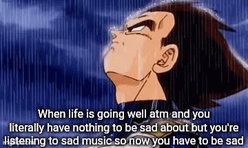 Vegeta raining - Imgflip