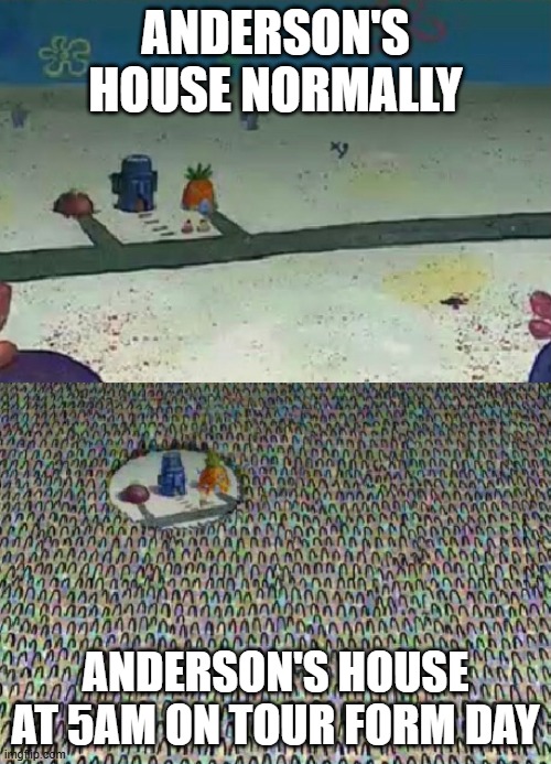 Spongebob crowd meme - Imgflip