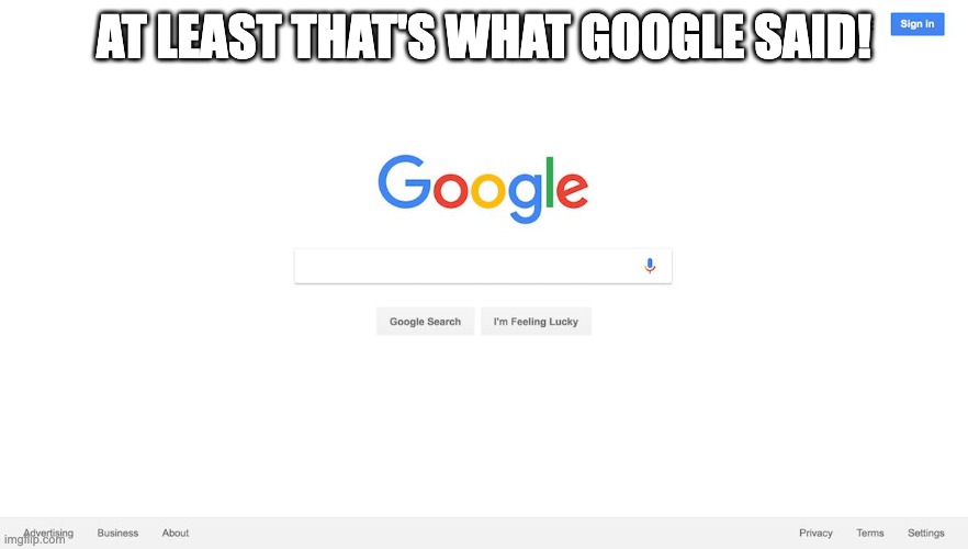 Google Search Meme - Imgflip