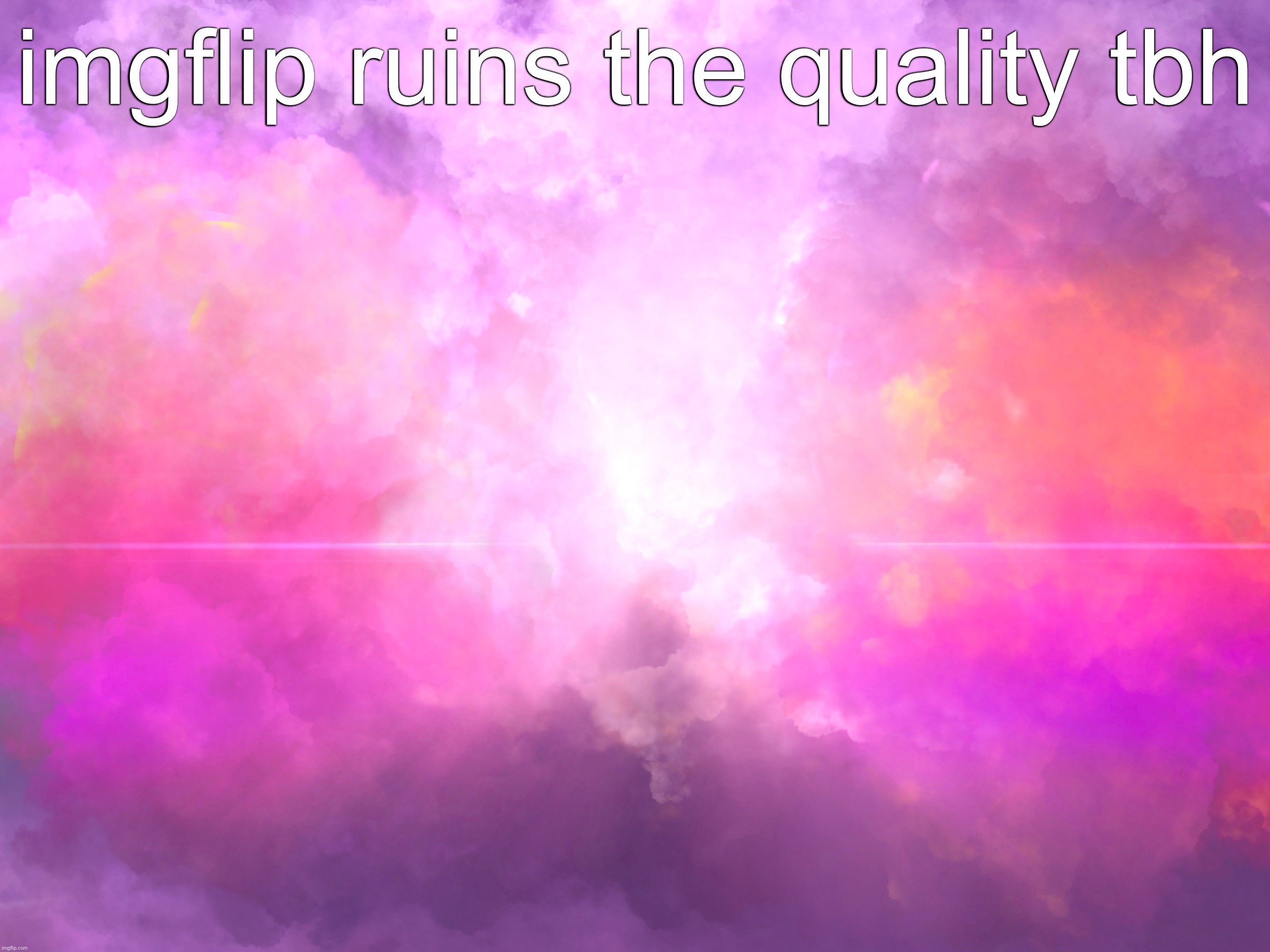 this is a sunset over a mountain if u can’t tell, sorry - Imgflip