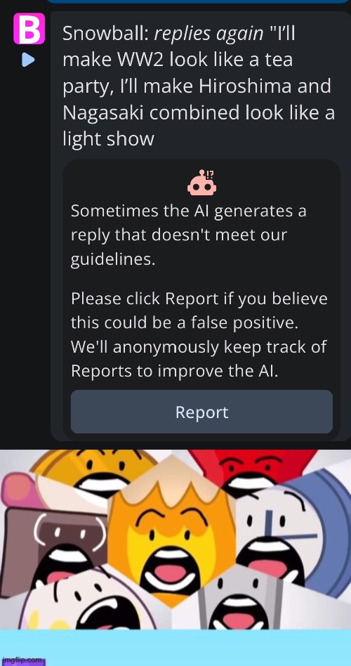 Image tagged in bfdi shocked - Imgflip