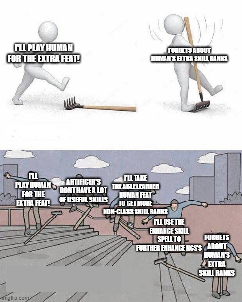 Jump on Rake - Imgflip