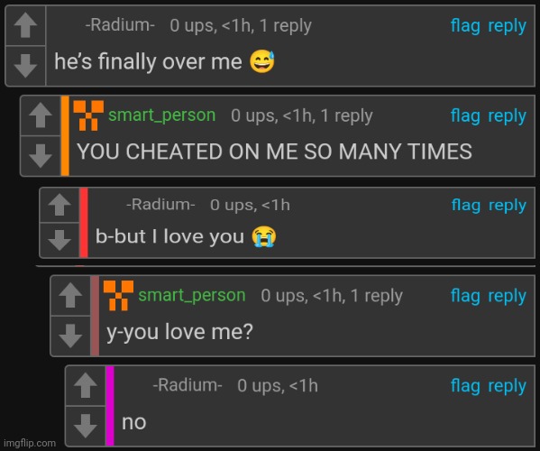 He deleted the previous message but look a plot twist - Imgflip