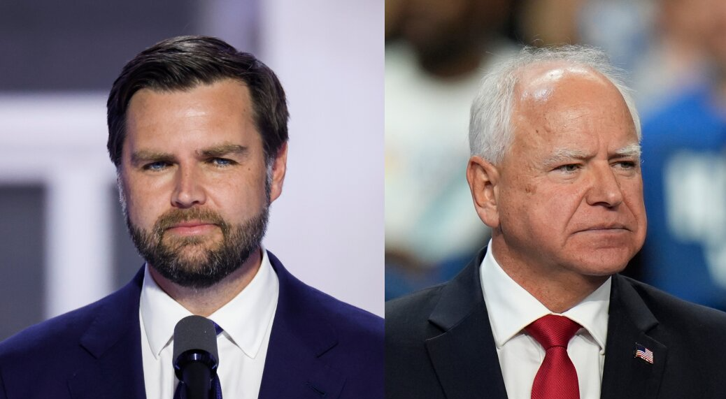 J. D. Vance and Tim Walz Blank Template - Imgflip