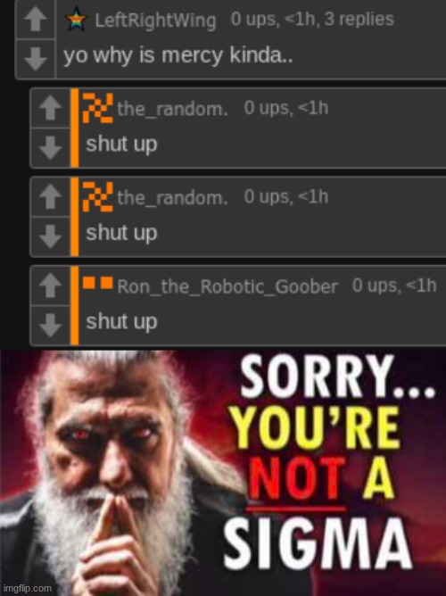 Image tagged in sorry you re not a sigma - Imgflip