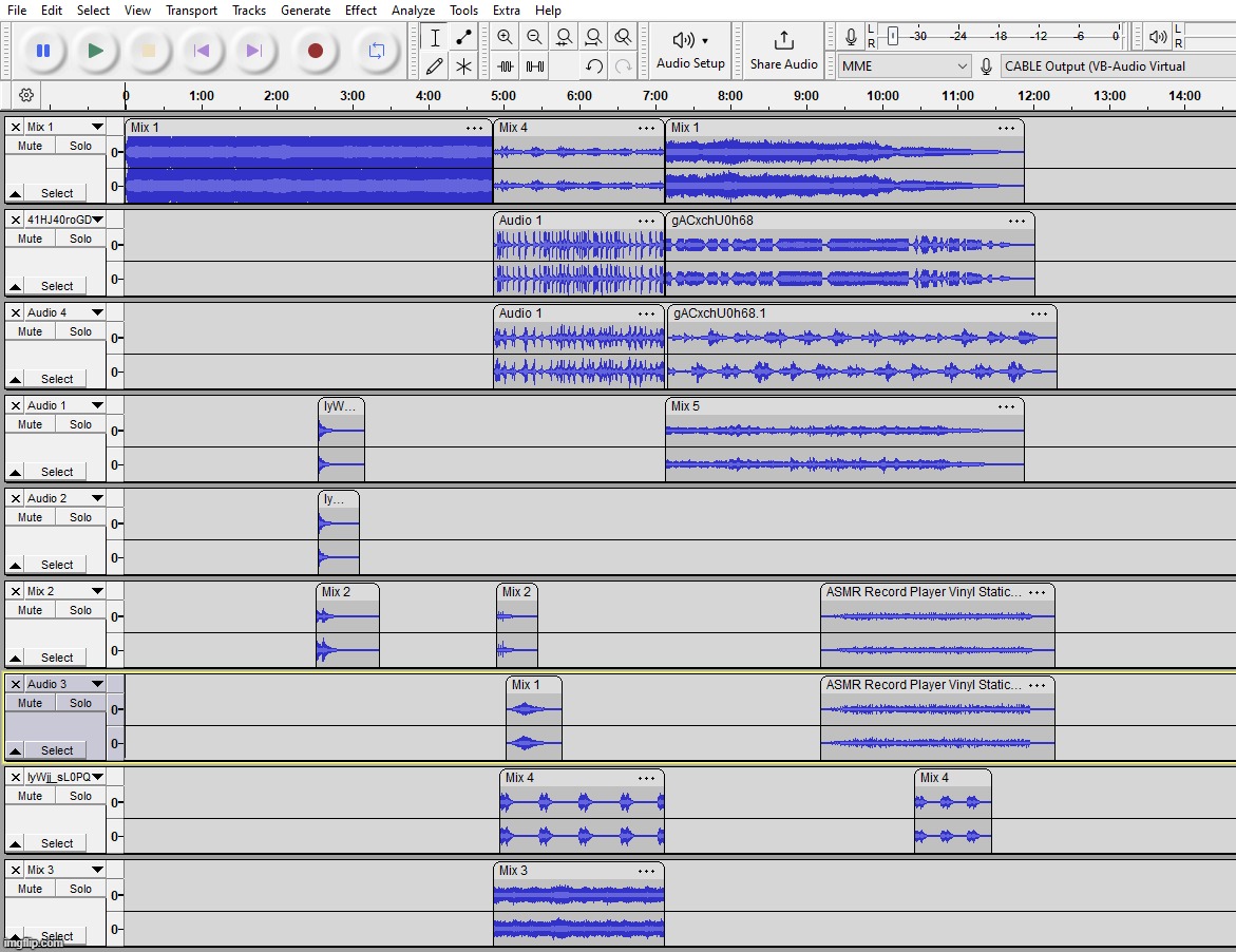 Actual mess. I don't know why I even make my noise tracks in Audacity in the first place. - Imgflip