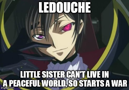 Ledouche, anime's biggest douchebag - Imgflip