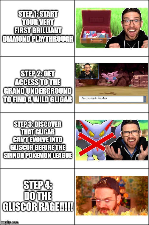 Here's how to perform the Gliscor Rage in four steps: - Imgflip
