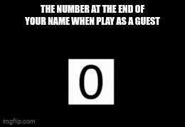 Your username is: Player ...