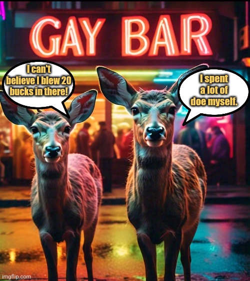2 Deer Walk Into a Bar - Imgflip