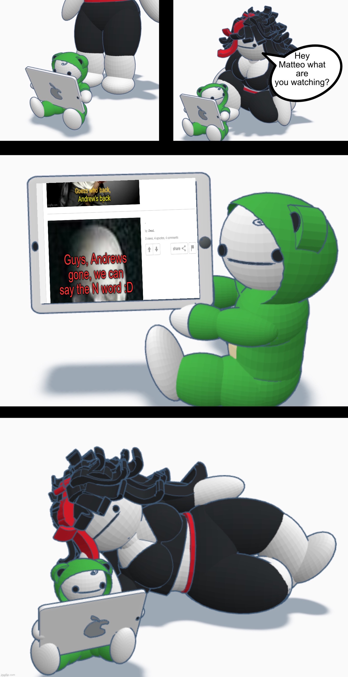 Hey Matteo what are you watching? (Good ending) - Imgflip