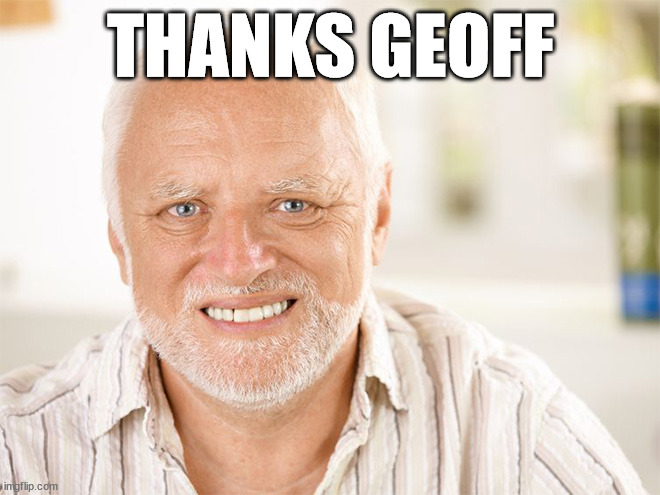 Awkward smiling old man - Imgflip