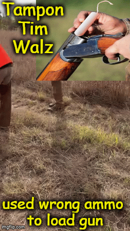 Omg, Tim Walz doesn't even know how to load his own gun; he lied about ...