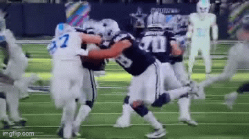 Detroit Lions Def Lineman breaks leg @ Dallas Cowboys slow motion - Imgflip