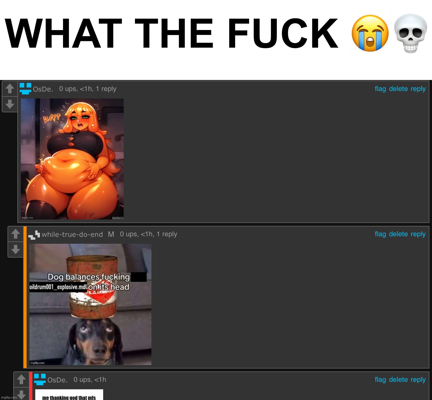 Oh hell nah (Can’t even remove that comment because it isn’t even against the rules ;-;) - Imgflip