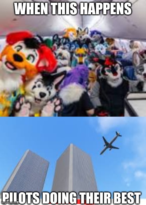 furry plane 9/11 - Imgflip