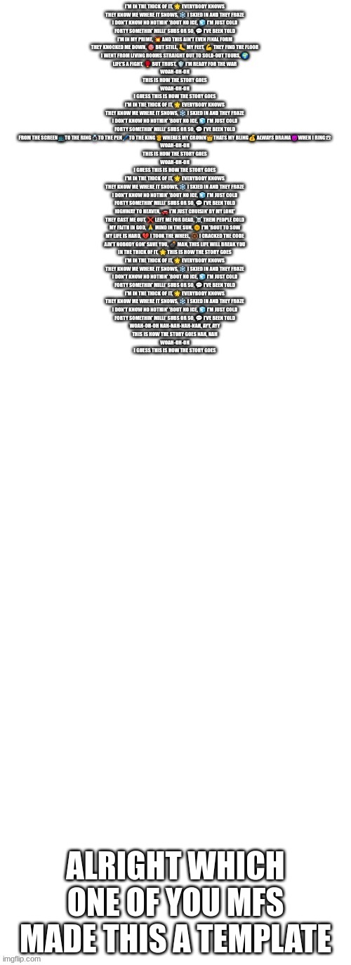 alr who made this a template - Imgflip