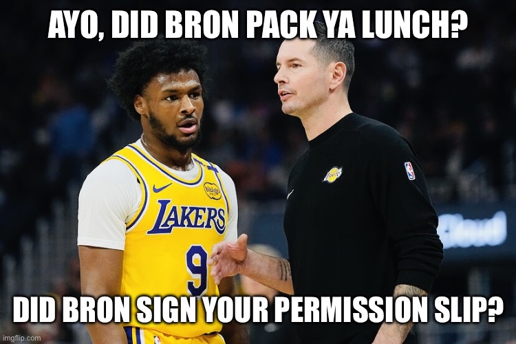 JJ and Bronny - Imgflip