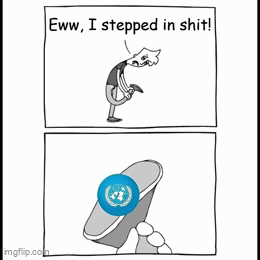 Eww, I stepped in UN! - Imgflip