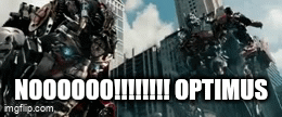 Optimus prime kills sentinel prime - Imgflip