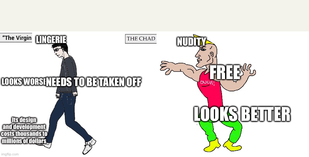 Virgin and Chad - Imgflip