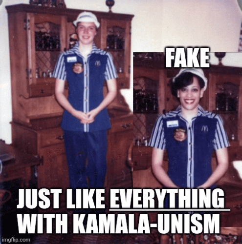 She also has a fake picture of her and her grandmother in her book. - Imgflip