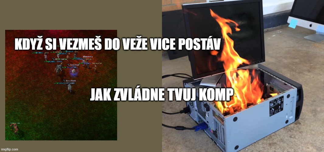 Image tagged in server on fire - Imgflip