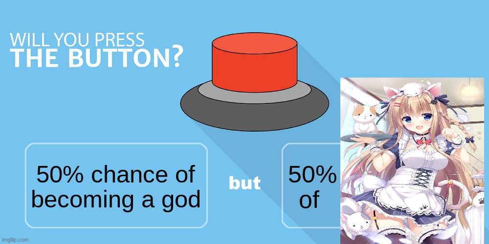 Would you press the button? - Imgflip