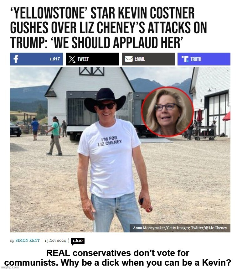 REAL conservatives don't vote for communists. Why be a dick when you can be a Kevin? - Imgflip