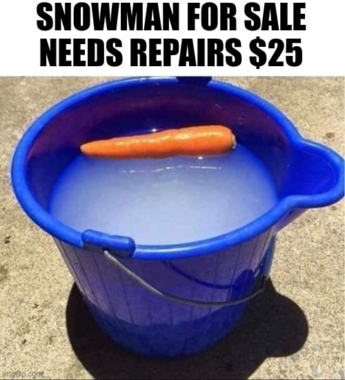Snowman For Sale Needs Repairs $25 - Imgflip