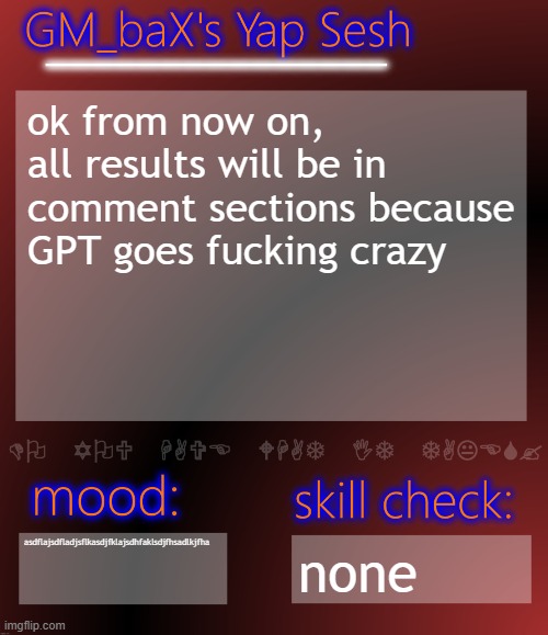 GM_baX Yap Template - Imgflip