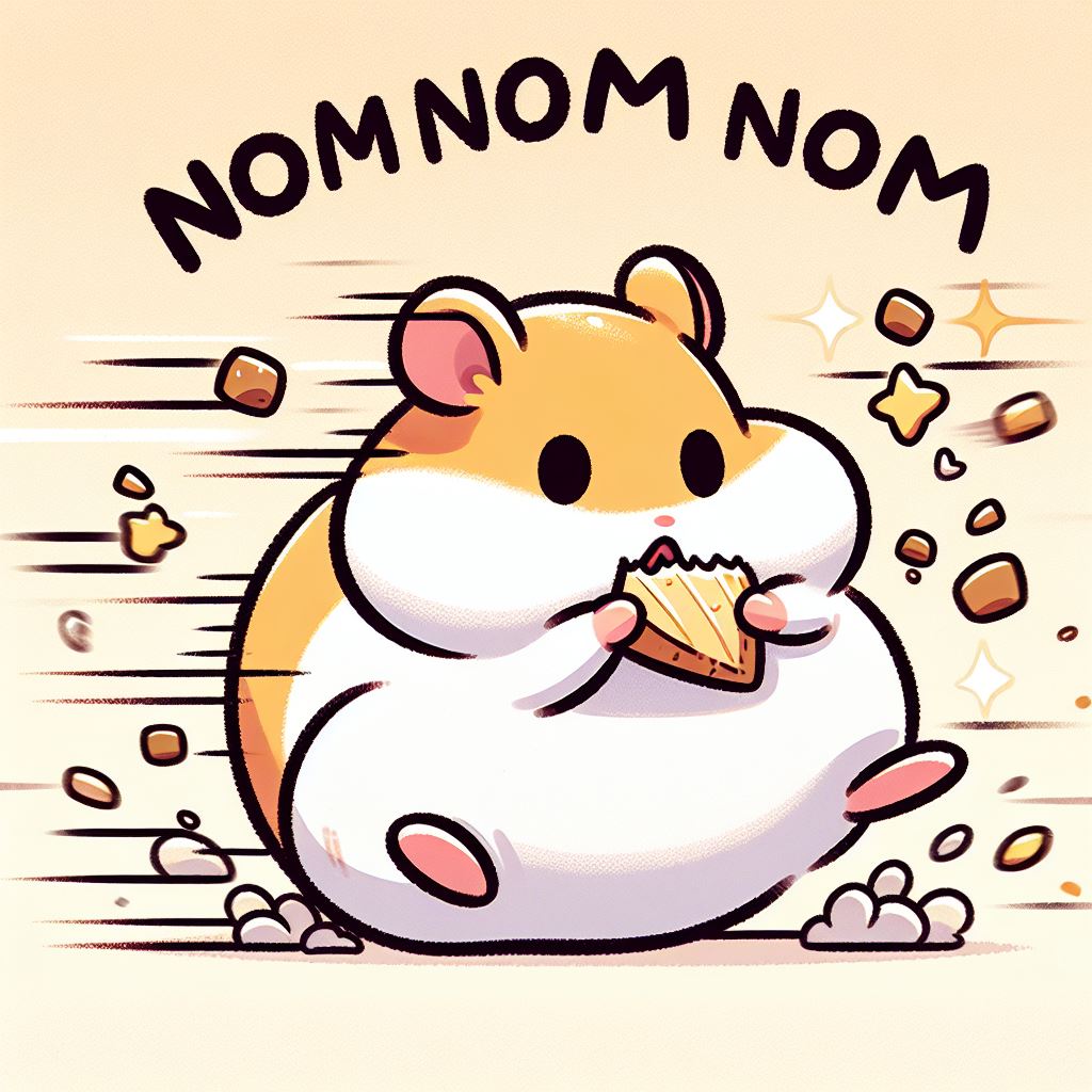 hamster nom nom Blank Template - Imgflip