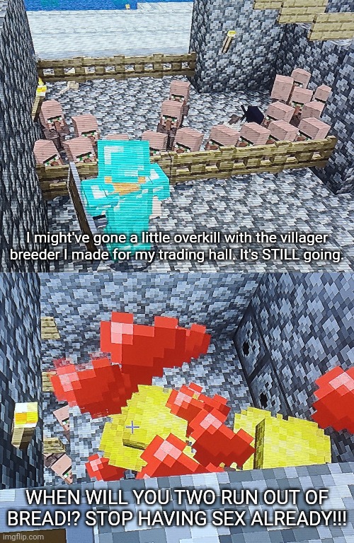 I threw in a little over a stack of bread - Imgflip