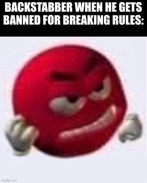 Angry red emoji shaking hand - Imgflip