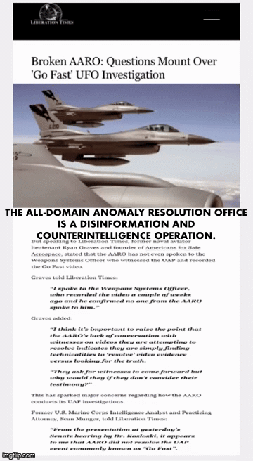 Pentagon's All-Domain Anomaly Resolution Office is a disinformation and ...