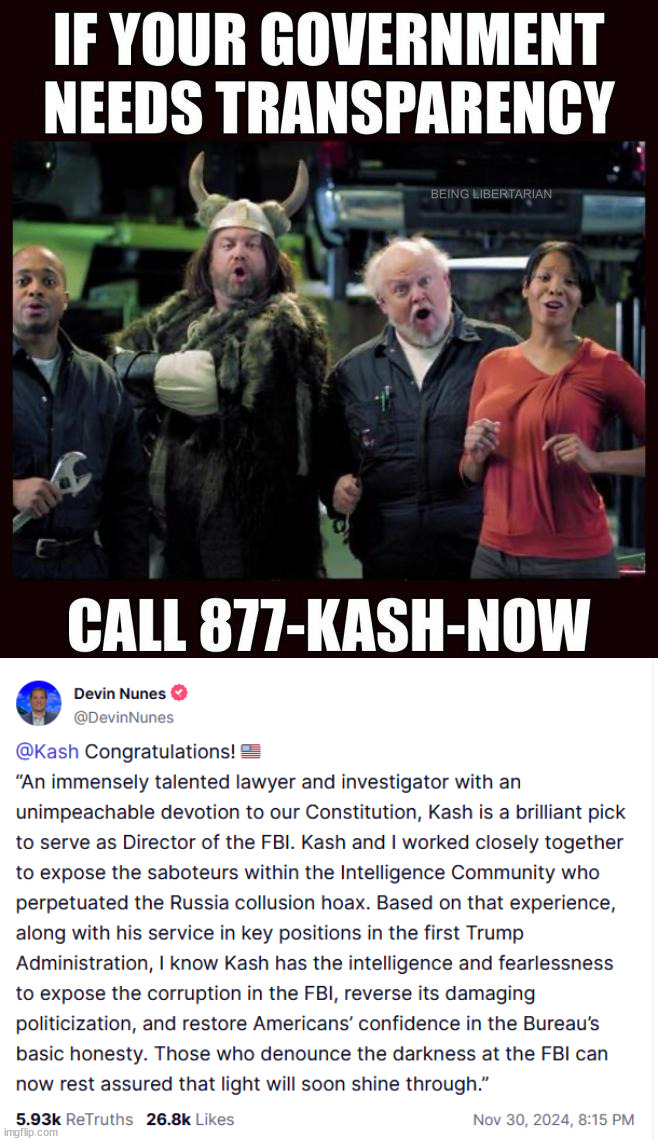 America needs transparency in the FBI and they need it now! - Imgflip