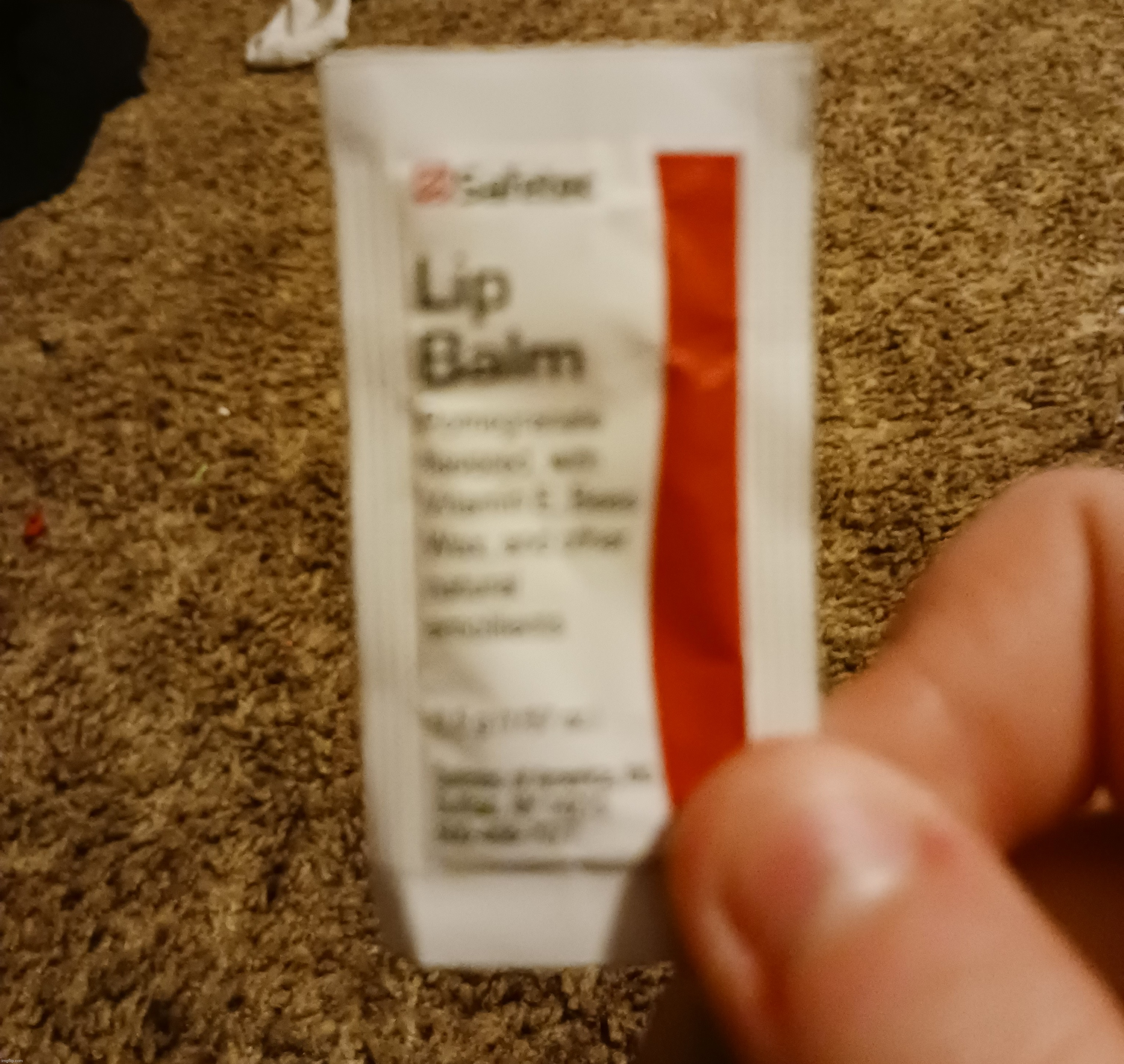 Some goofy ass lip balm the school nurse gave me - Imgflip