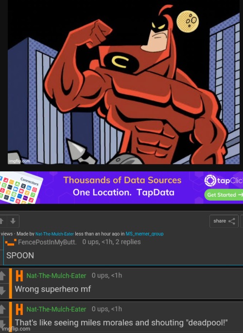 Bro got the crimson chin confused with the tick - Imgflip