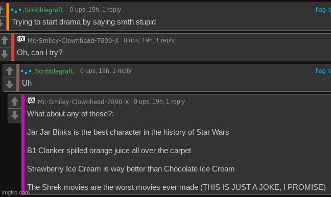 Ight chat, which one is gonna start drama (/j ofc but istg if it actually turns into drama ...