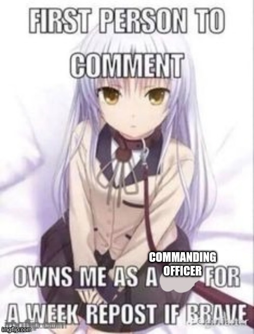 I will follow orders n stuff so ye - Imgflip