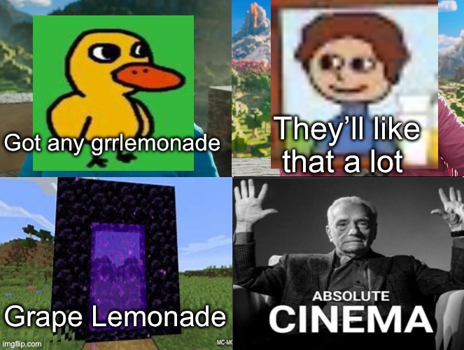 Minecraft Absolute Cinema - Imgflip