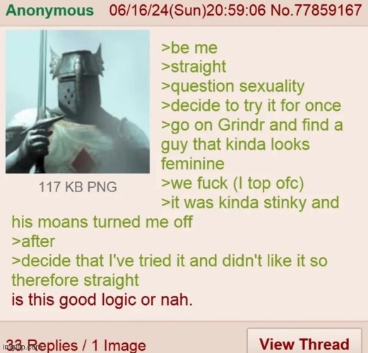 I’d say it’s good logic - Imgflip